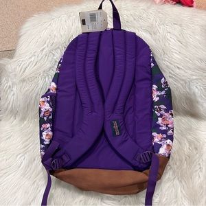 Jansport | Bags | Jansport Backpack Purple Floral | Poshmark